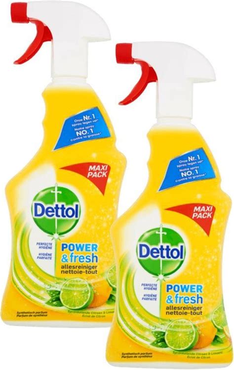 Dettol Allesreiniger Spray Citroen And Limoen Maxi Pack 2 X 750 Ml