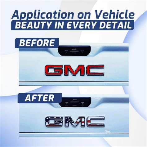 Gmc Canyon American Flag Tailgate Gmc Emblem Overlay Decals Emblemsplus