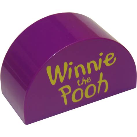 Lego Duplo Brick 2 X 4 X 2 With Curved Top With Winnie The Pooh 31213