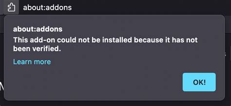 Add On Signed But I Still Cant Install It