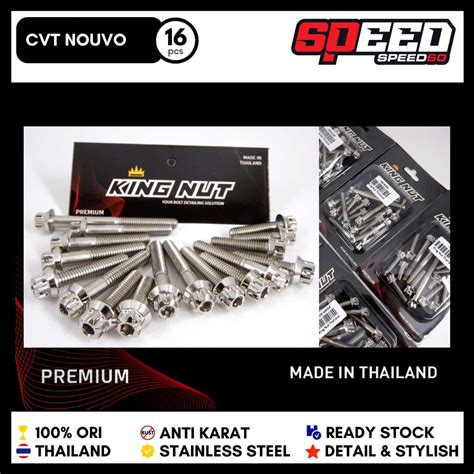 Probolt Baut CVT Yamaha Nouvo Premium King Nut Stainless Thailand