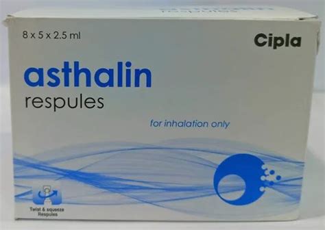 Respules Asthalin Solution Strength 2 5 Mg At Rs 6 Piece In Nagpur
