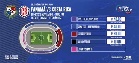 A la venta boletos para Panamá vs Costa Rica en el Rommel Federación