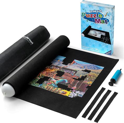 Lavievert Jigsaw Puzzle Mat Roll Up For 2000 1500 1000 500 Pieces