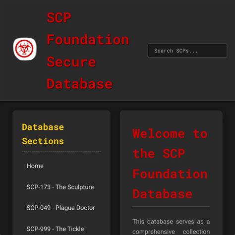 Scp Foundation Database