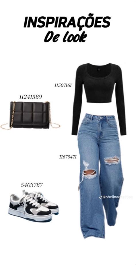 Pin De Anna Nery Em Id Shein Looks Estilosos Ideias Fashion Trajes