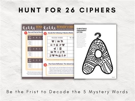 Advent Cipher Quest Christmas Church Game Unravelling The
