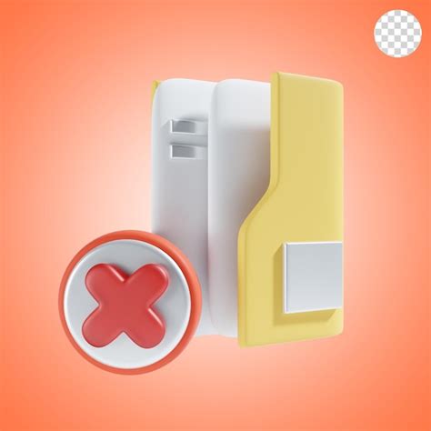 Premium PSD Deleted Folder Icon