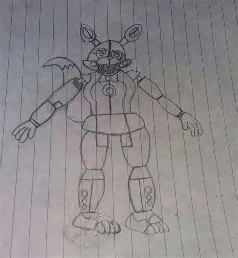 Este Es El Dibujo De Funtime Foxy Creo Que Me Quedo Mal Jaja FNaF