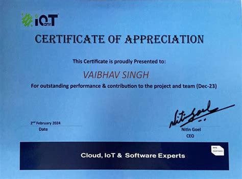 Vaibhav Singh On Linkedin Appreciation Achievement Teamwork Gratitude