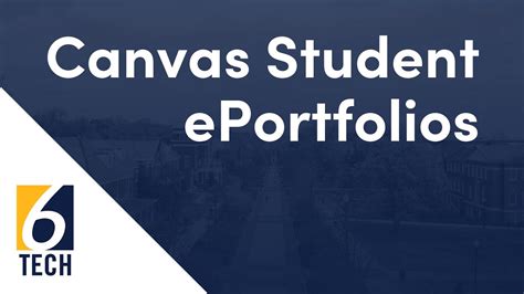 Canvas Student Eportfolios Youtube