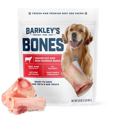 Center Cut Raw Beef Marrow Bones Barkleys