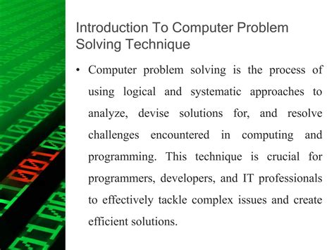 Understanding And Solving Software Problems Pptx Programming