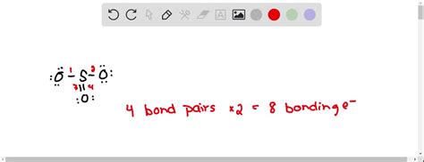 Solved Consider The Structure Shown Determine The Number Of Shared And Unshared Electrons In