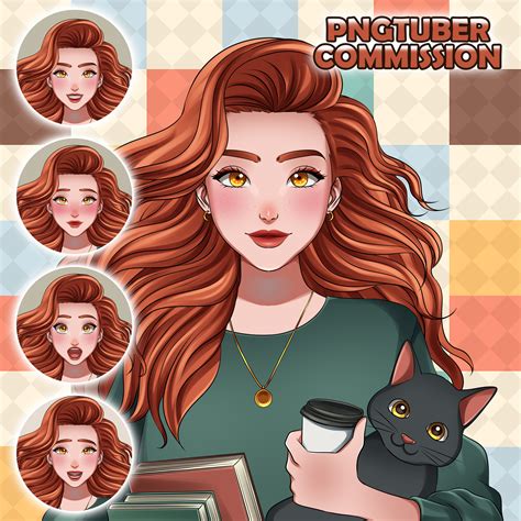 Custom Pngtuber Anime Art Commission Vtuber Design Etsy