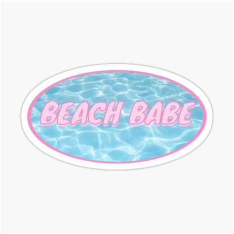 Beach Babe Coconut Girl Aesthetic X Sticker For Sale By Beaubeauxox