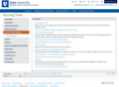 Solution Clinical Practice Guidelines Nursing Tools Libguides At Duke University Medical Center