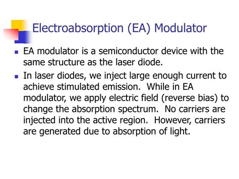 Ppt Electro Absorption Modulators Powerpoint Presentation Free Download Id 975796