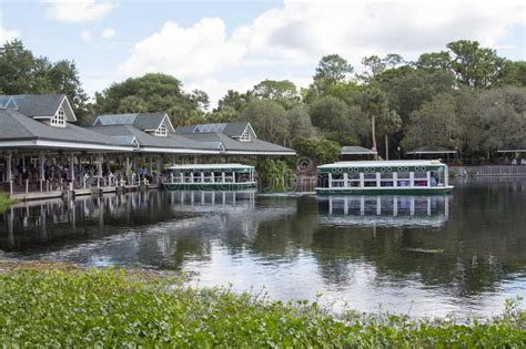 Glass Bottom Boat At Silver Springs State Park In Florida Editorial