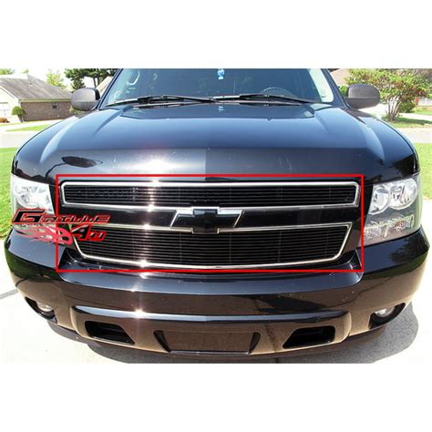 Fits 2007 2014 Chevy Tahoesuburbanavalanche Black Billet Grille Grill