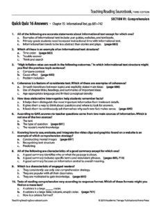 SB3 QuickQuiz16 Answers Teaching Reading Sourcebook