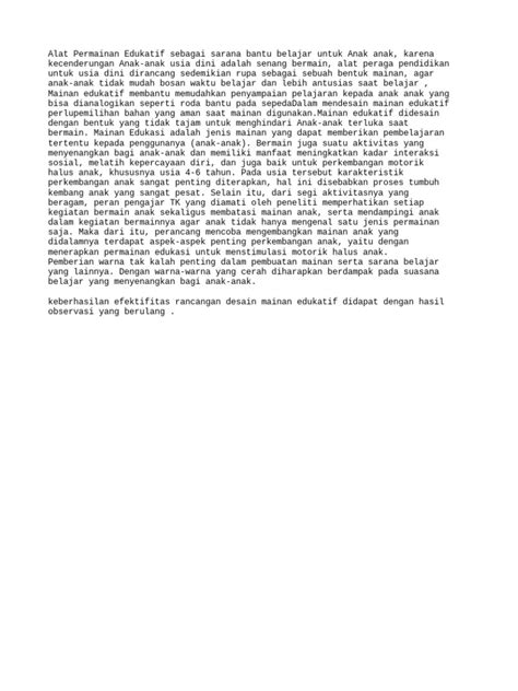 Alat Permainan Edukatif Ruangadik Pdf