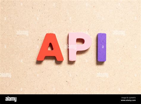 Color Alphabet Letter In Word Api Abbreviation Of Application