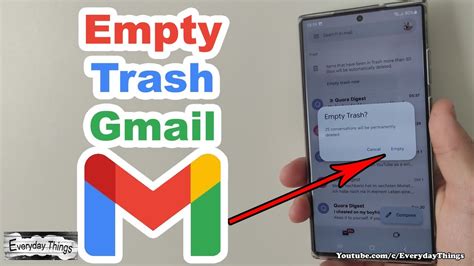 How To Empty Trash In Gmail Quick And Easy Steps YouTube