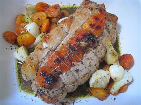 Seb En Cuisine ROTI DE VEAU FARCI AUX ABRICOTS AMANDES