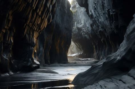 Premium Ai Image Texture And Design Of The Cave