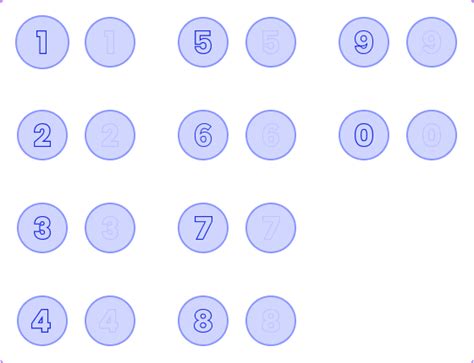 Number Buttons Figma
