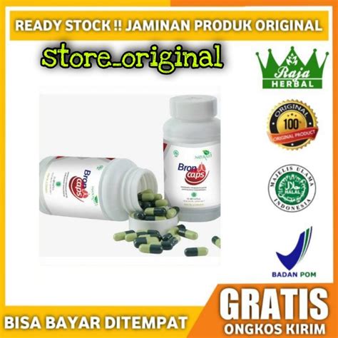 Jual BRONCAPS Obat Pembersih Paru Paru Obat Pernafasan Original