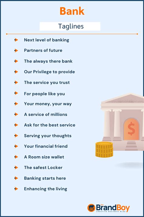 856 Clever Bank Slogans And Taglines Generator Guide TheBrandboy