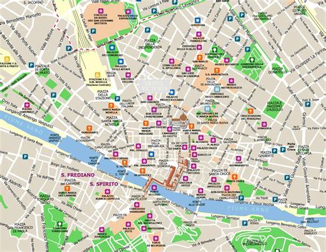 Флоренция карта достопримечательностей 86 фото