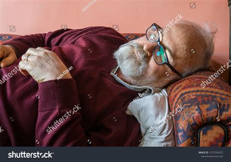 Old Man Sleeping Peaceful Old Man Sleeping In Bed