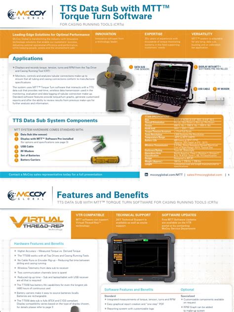 Tts Data Sub With Mtt Torque Turn System For Casing Running Tools July 14 2 Pdf