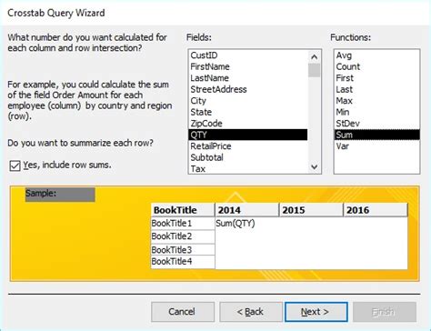 Ms Access汇总数据w3cschool