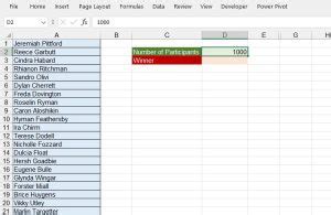 How To Generate Random Name In Excel
