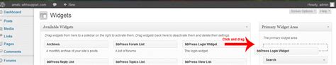 how to setup the bbpress login widget web hosting hub