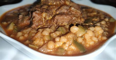 طريقة عمل بركوكس بالخضار ولحم البقري بالصلصة الطماطم ومعدنوس 🌶️🍅 على