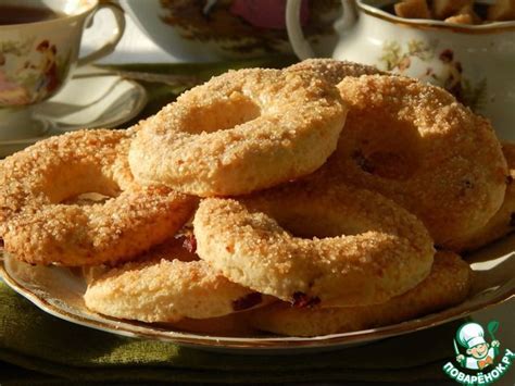 Творожные колечки с клюквой