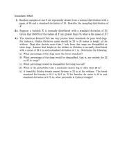 Analyzing Normal Distribution In Biostatistics Mean Standard Course Hero