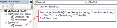Hướng Dẫn Cách Viết Hàm Tự Tạo Trong Excel Bằng Vba Học Excel Online