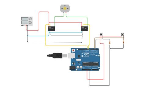 Circuit Design Berch Moteur Piloté En Pont Tinkercad