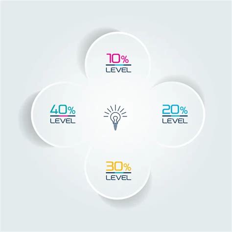 Circle Round Divided In Two Arrows Template Scheme Diagram Chart