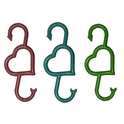 خرید و قیمت قلاب آویز طرح قلب بسته 6 عددی از غرفه پاشا پلاس باسلام