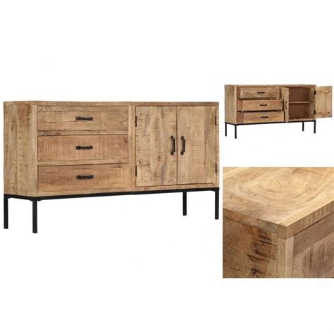 Vidaxl Anrichte Sideboard 140 X 35 X 75 Cm Massivholz Mango