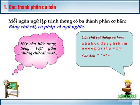 cc thµnh phÇn c bn cña ngn ng lËp trnh ppt download