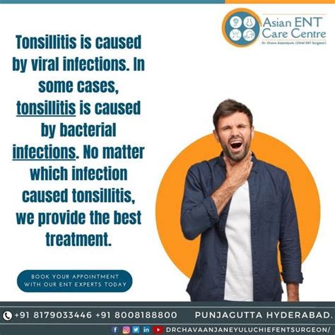 Tonsillitis — Surgery Treatment And Symptoms Tonsillectomy In Hyderabad By Chavaanjanentcare