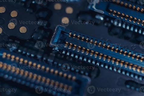 microprocessor system manufacture macro closeup surface 46140137 stock